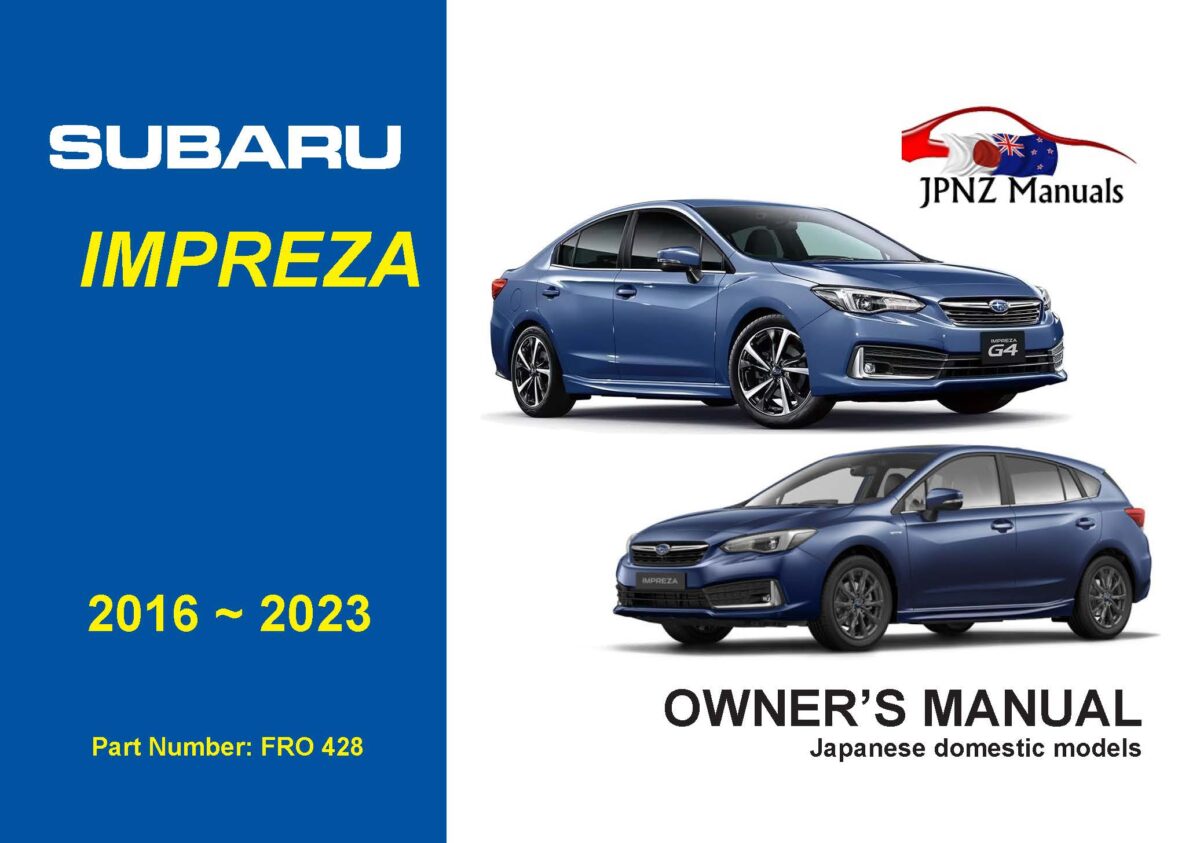 2023 Impreza Owners Manual