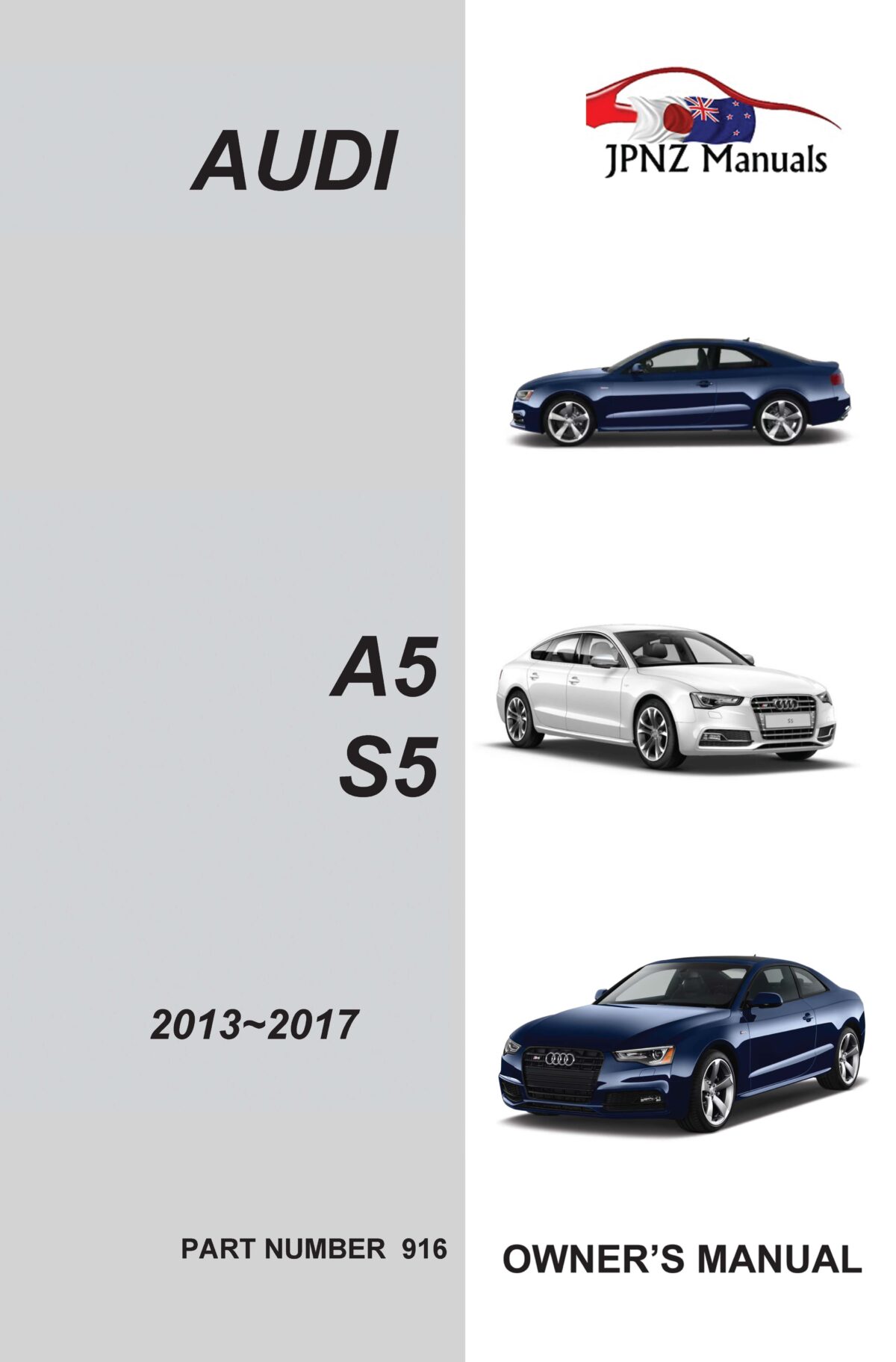 Audi - A5 / S5 2013~2017 Car Owners User Manual In English
